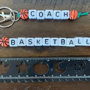 Custom Personalized Basketball Team Bag Tag Gift Keychain - Etsy