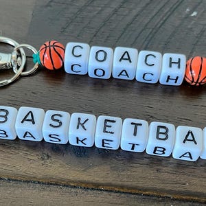 Custom Personalized Basketball Team Bag Tag Gift Keychain - Etsy