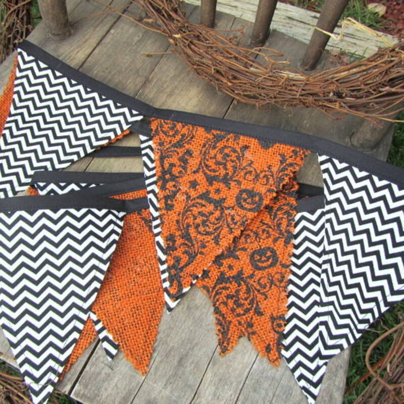 Chevron Print Burlap - Etsy