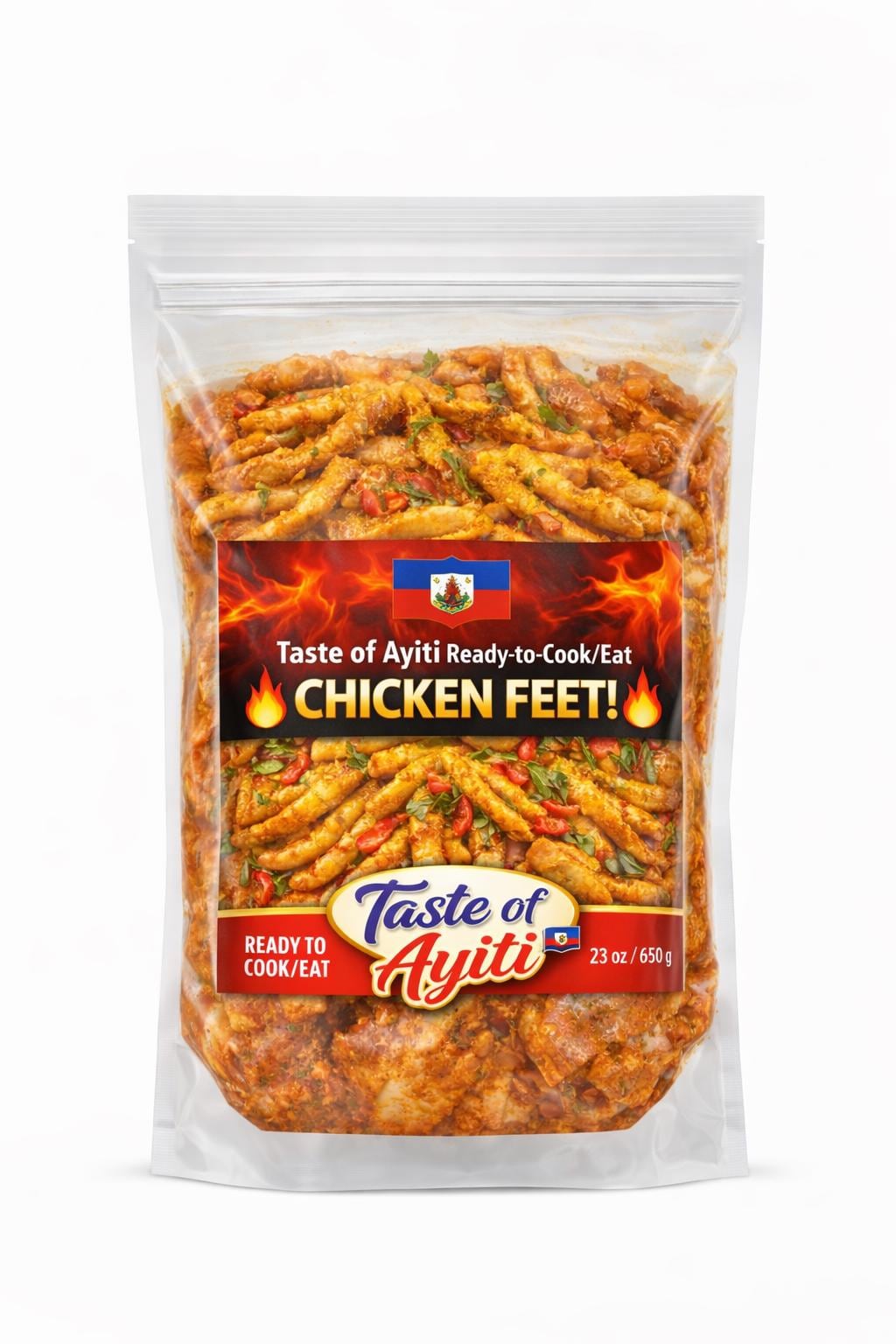 Seasoned Pye Poul (haitian Chicken Feet) | Cooked or Uncooked Option - Etsy