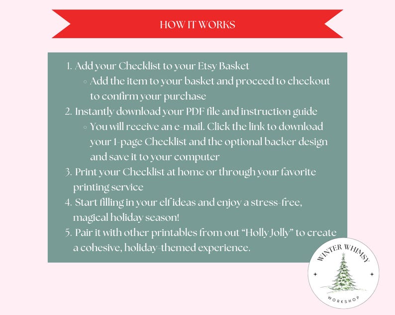 Printable Elf Shenanigans December 2024 Checklist | Holiday Elf ...