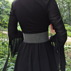 Silver Chainmail Corset, Wide Stainless Steel Belt - Etsy