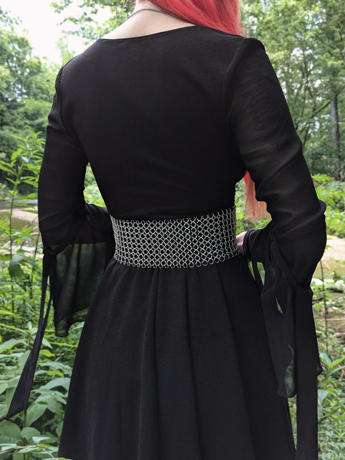 Silver Chainmail Corset, Wide Stainless Steel Belt - Etsy