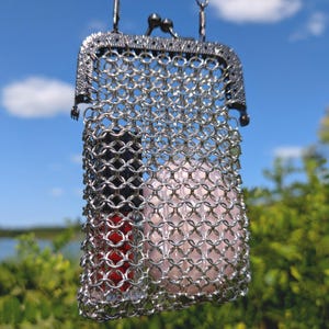 Handmade Chainmail Coin Purse, Small Stainless Steel Crossbody Bag - Etsy