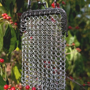 Handmade Chainmail Coin Purse, Small Stainless Steel Crossbody Bag - Etsy