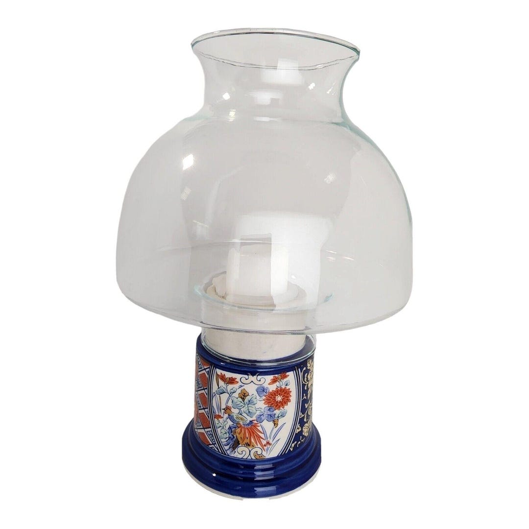 Vintage Gailstyn Sutton Towle Chinoserie Ceramic Hurricane Lamp Votive ...