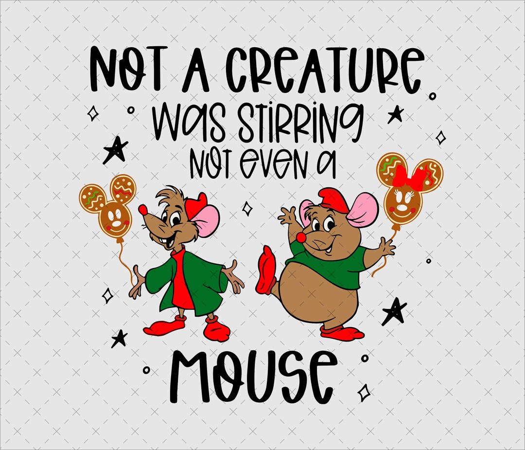 Jaq and Gus Christmas Png Svg, Cinderella Christmas Design (digital ...