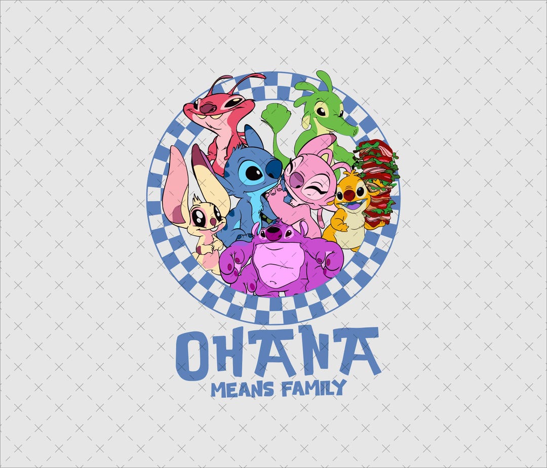 Ohana Means Family, Lilo and Stitch SVG PNG, Summer Trip (digital File ...