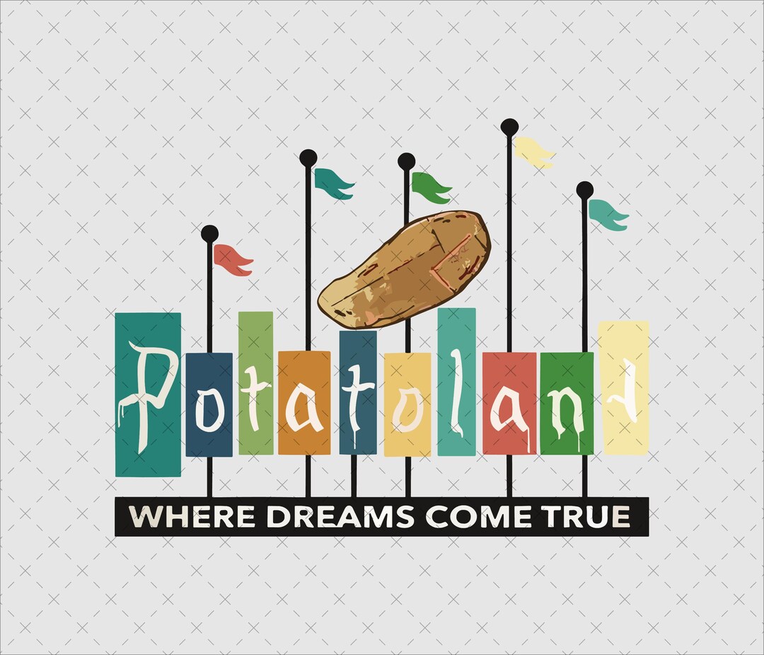 Potatoland Castle Tee Design, Magic Kingdom Family Trip (PNG SVG) - Etsy