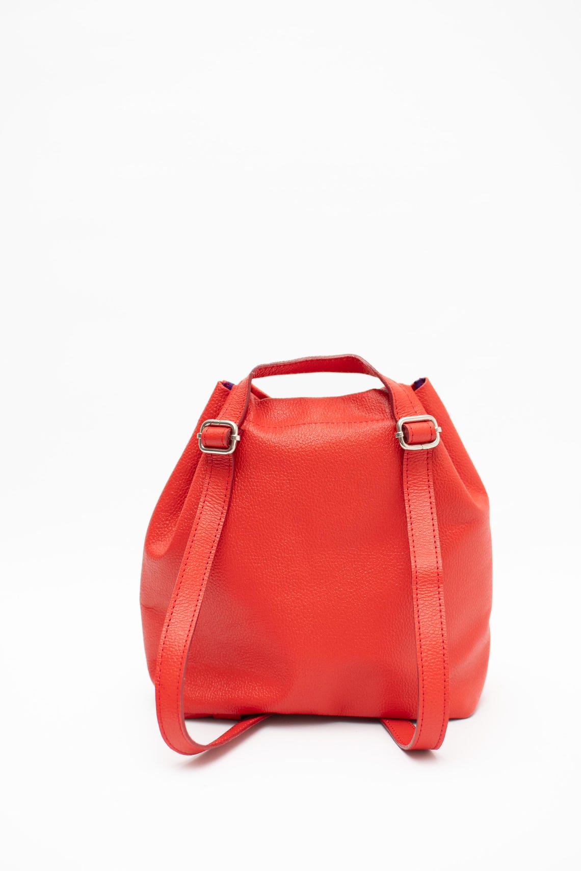 Red Leather Backpack for Women, Mini Backpack, Backpack for Women ...