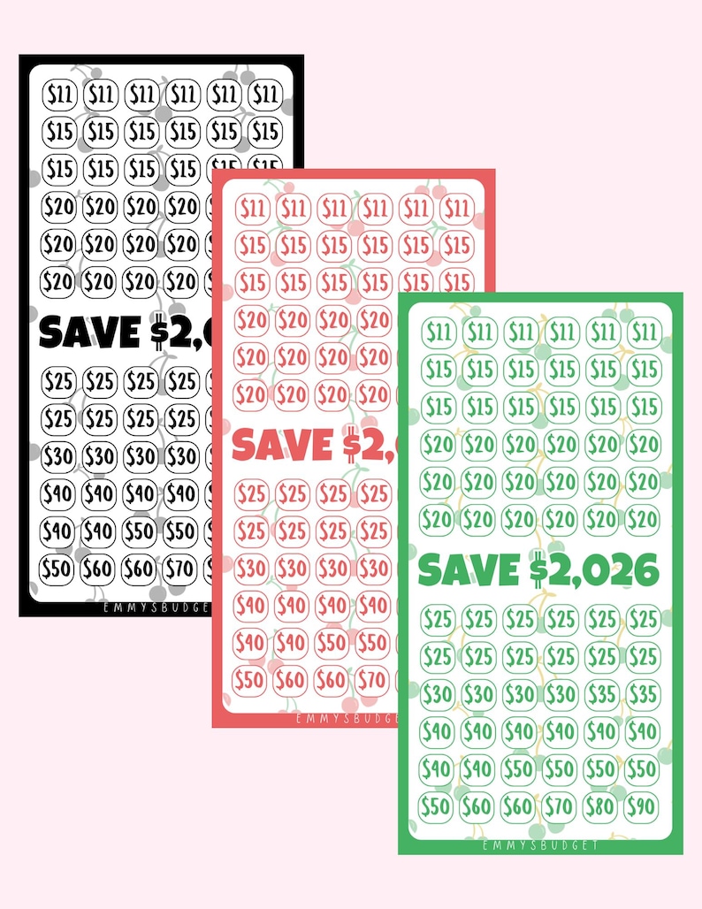 Save 2026 in 2026 Savings Challenge - Etsy