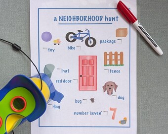 Clothing Scavenger Hunt, Printable, Instant Download, Outdoor & Indoor ...