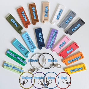 Mindful Moment Tactile Tags on Durable Coated Ring/loop | Free Swivel ...