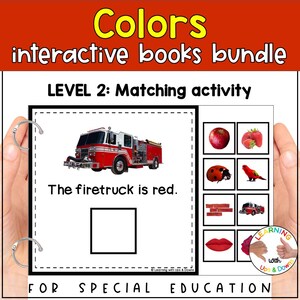 Errorless Colors Adapted Books Bundle Special Education | Learning ...