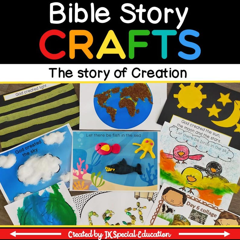 Creation Bible Story Activity | Craft Set for the 7 Days of Creation ...