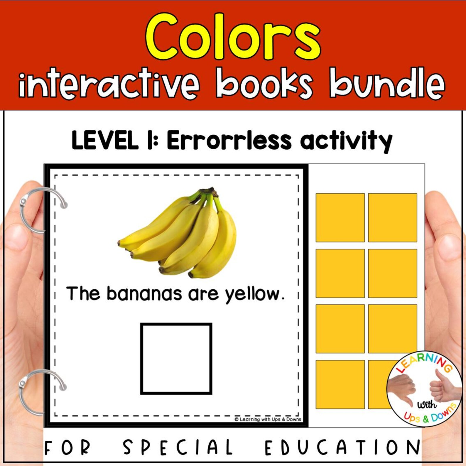 Errorless Colors Adapted Books Bundle Special Education | Learning ...
