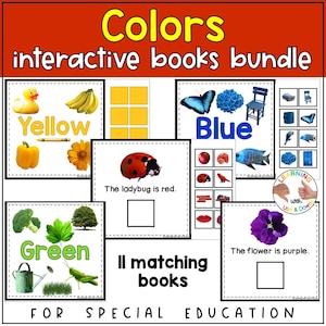 Errorless Colors Adapted Books Bundle Special Education | Learning ...