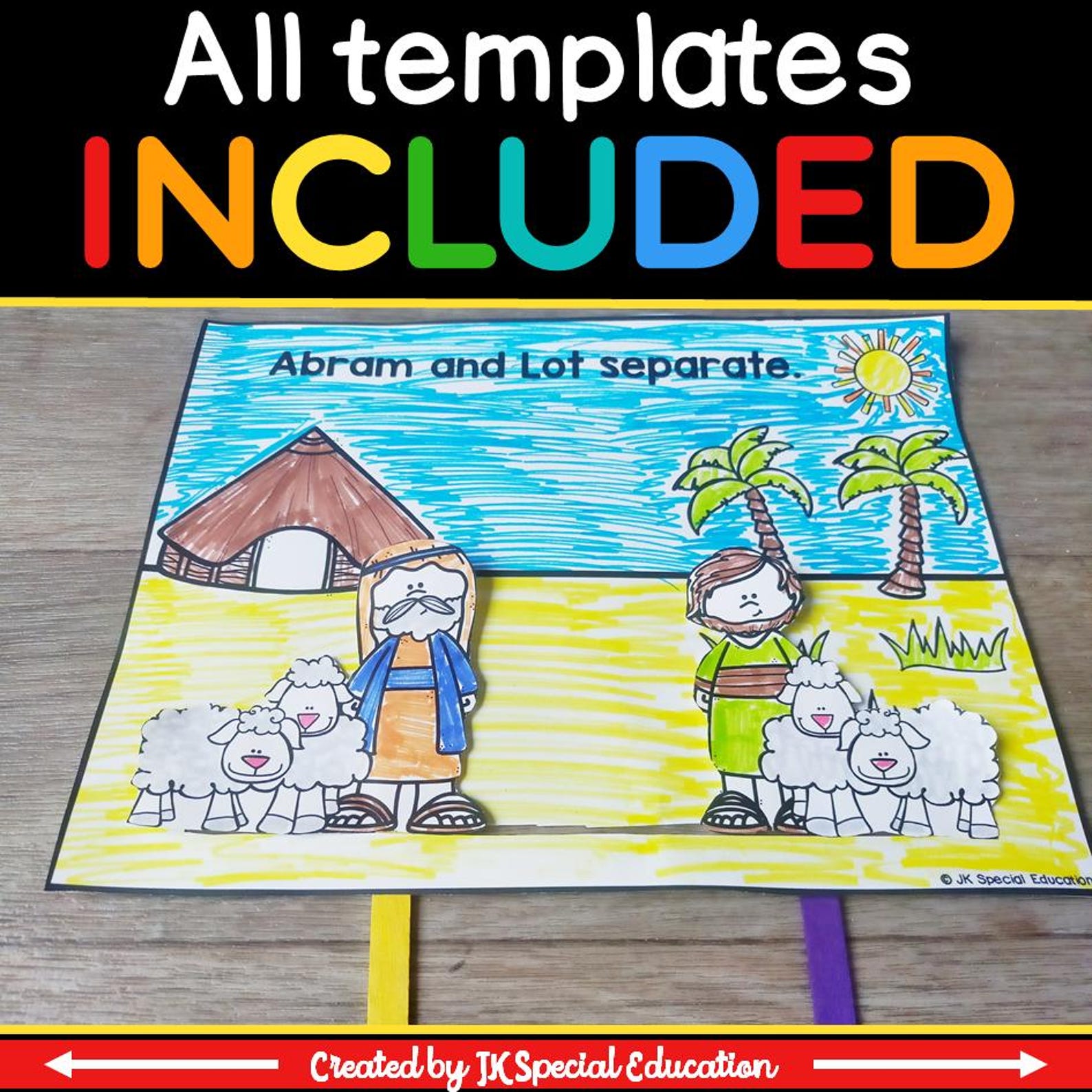 Abraham and Sarah Bible Story Craft Set Activity for Sundayschool and ...