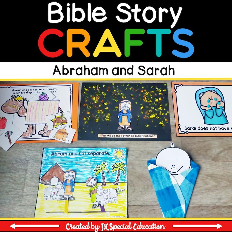 Abraham and Sarah Bible Story Craft Set Activity for Sundayschool and ...