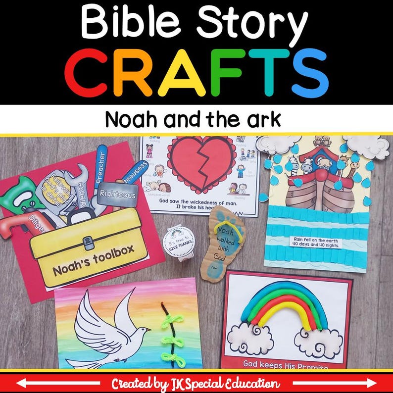 Noahs Arks Craft | Bible Story Activities for Toddlers Preschool and ...
