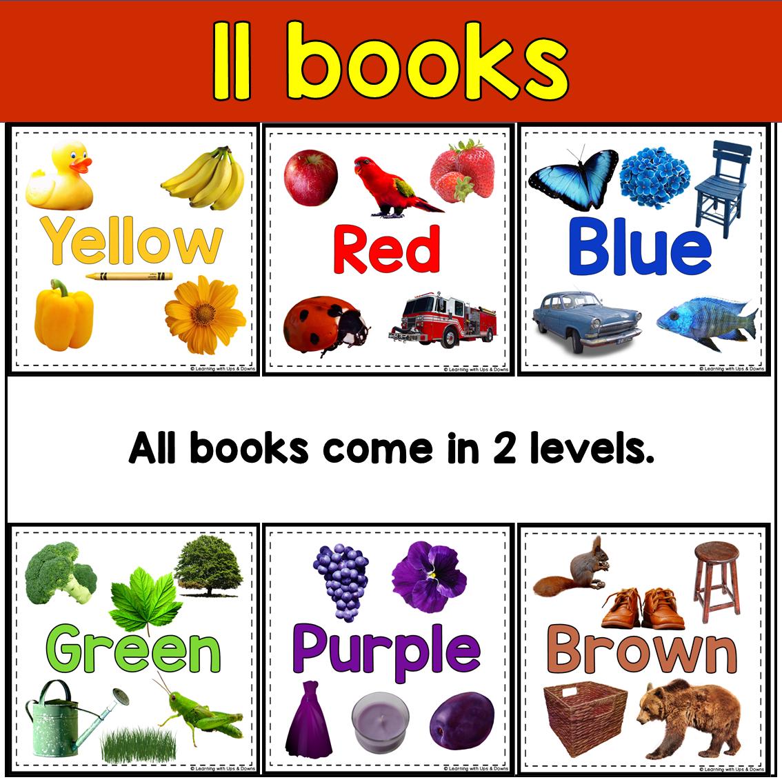 Errorless Colors Adapted Books Bundle Special Education | Learning ...