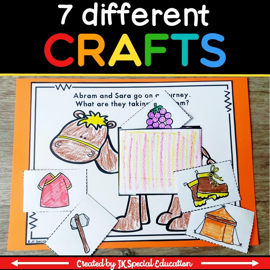 Abraham and Sarah Bible Story Craft Set Activity for Sundayschool and ...
