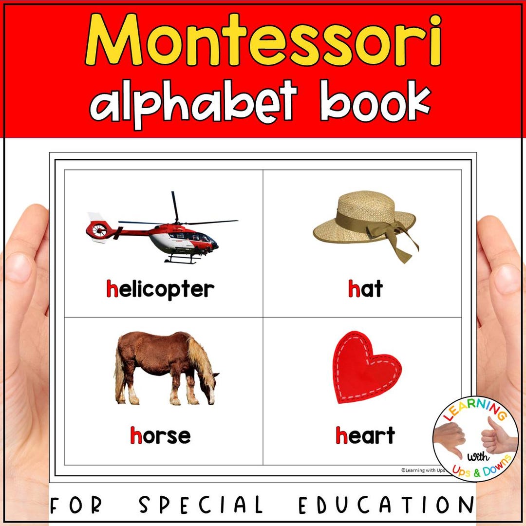 Montessori Moveable Alphabet Printable Book | Phonics Activity Learning ...