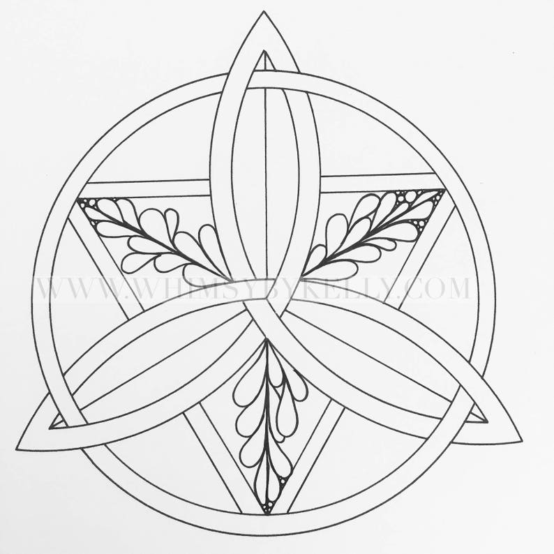 Whimsical Mandalas Coloring and Tangling Book-digital - Etsy