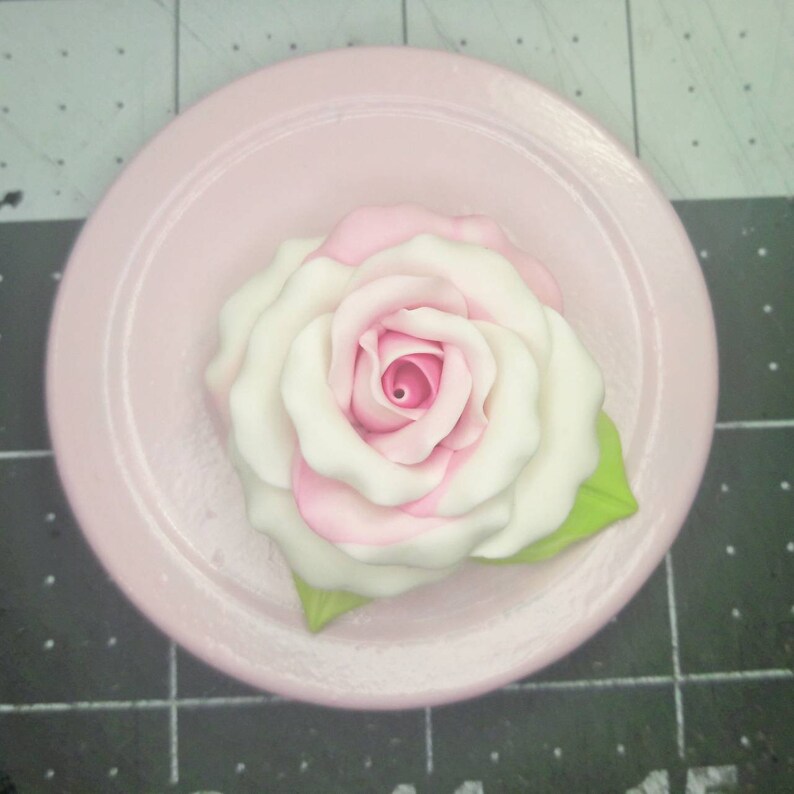 Single Large Pink Rose Furniture Applique Spring Garden Rose | Etsy