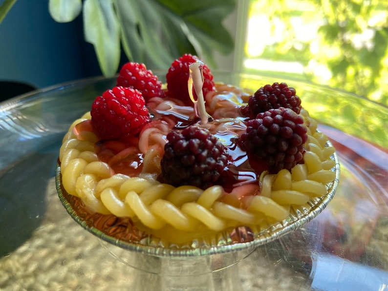 Red Ripe Raspberry Tart Candle - Etsy
