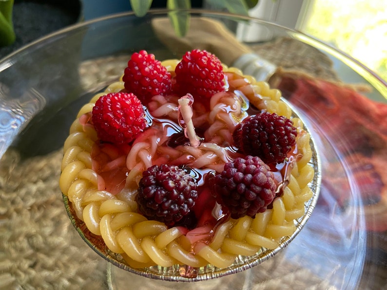 Red Ripe Raspberry Tart Candle - Etsy