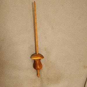 Drop Spindle Mushroom Style Support Spinning Chestnut and Oak - Etsy