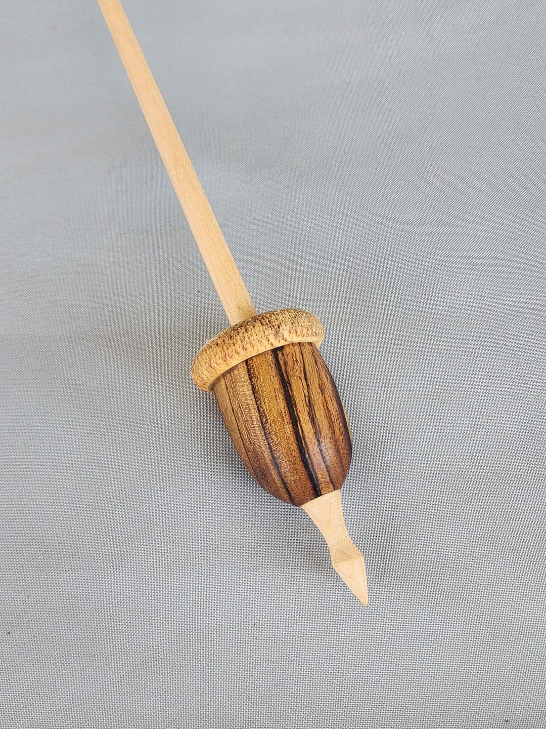 Drop Spindle - Acorn Style - Support Spinning - Acacia and Box Elder ...