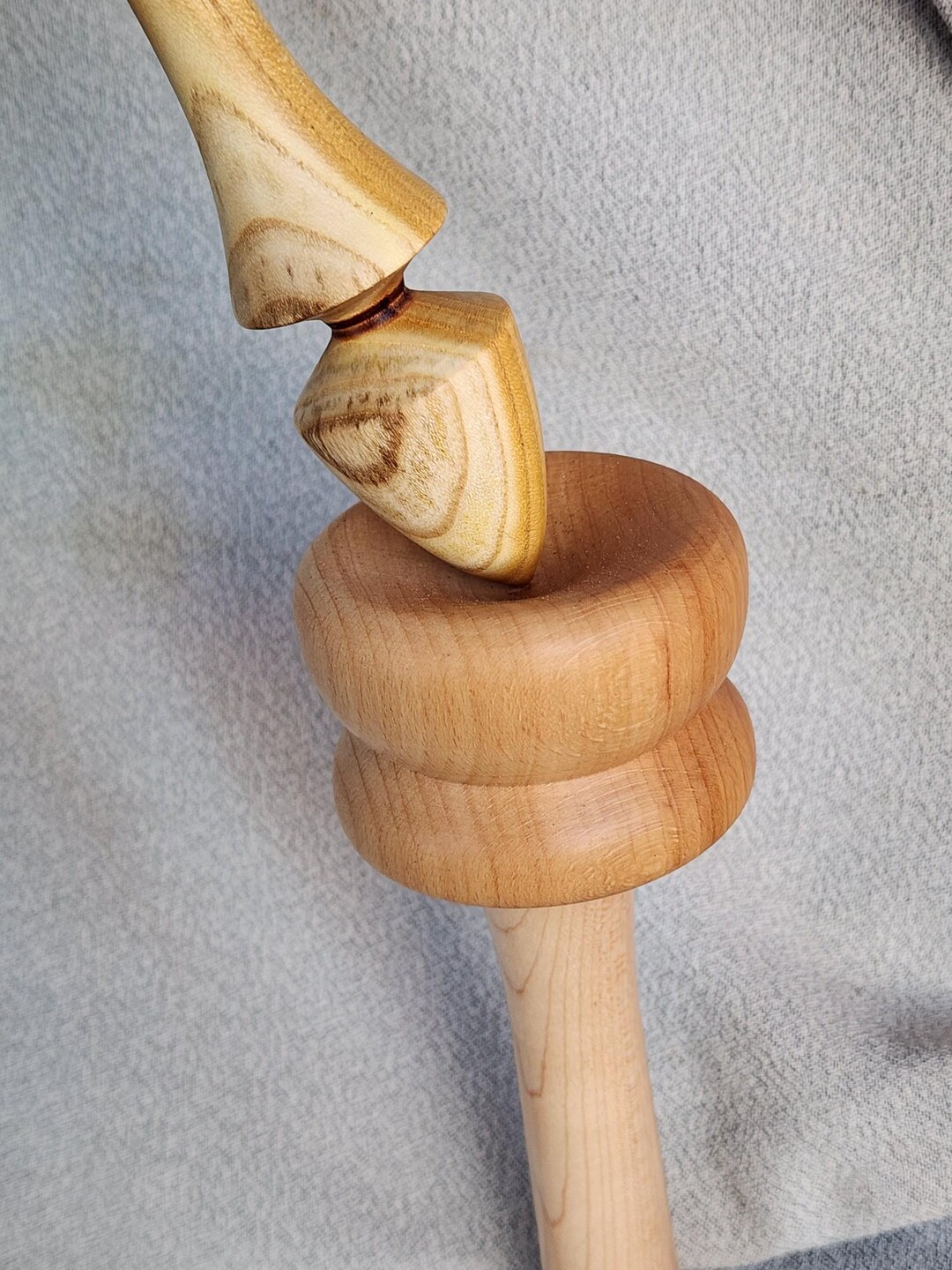 Drop Spindle - Support Lap Bowl - Maple and Maple - Supported Spinning ...