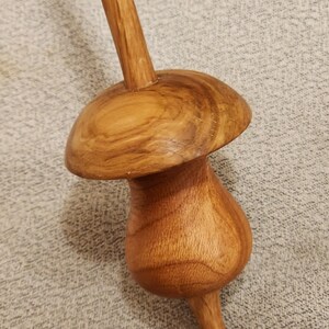 Drop Spindle Mushroom Style Support Spinning Chestnut and Oak - Etsy