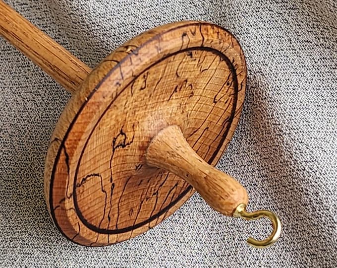 Drop Spindle - Handmade - Top Whorl Drop Spindle - Spalted Maple and ...