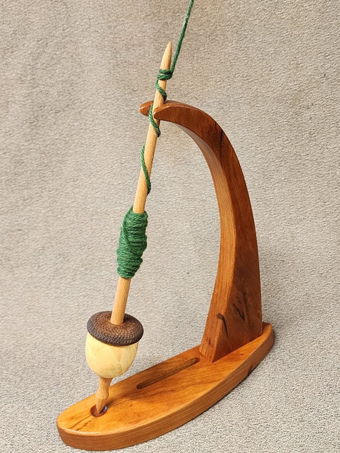 Support Spindle Stand - Supported Spinning - Drop Spindle - Cherry - Etsy