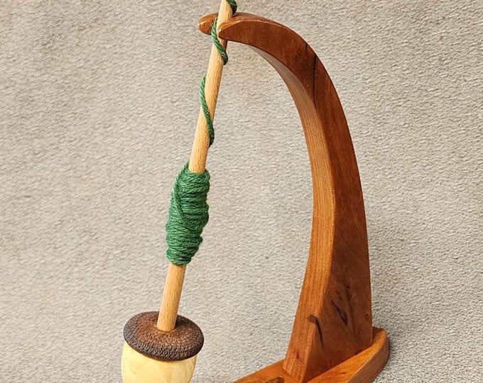 Support Spindle Stand - Supported Spinning - Drop Spindle - Cherry - Etsy
