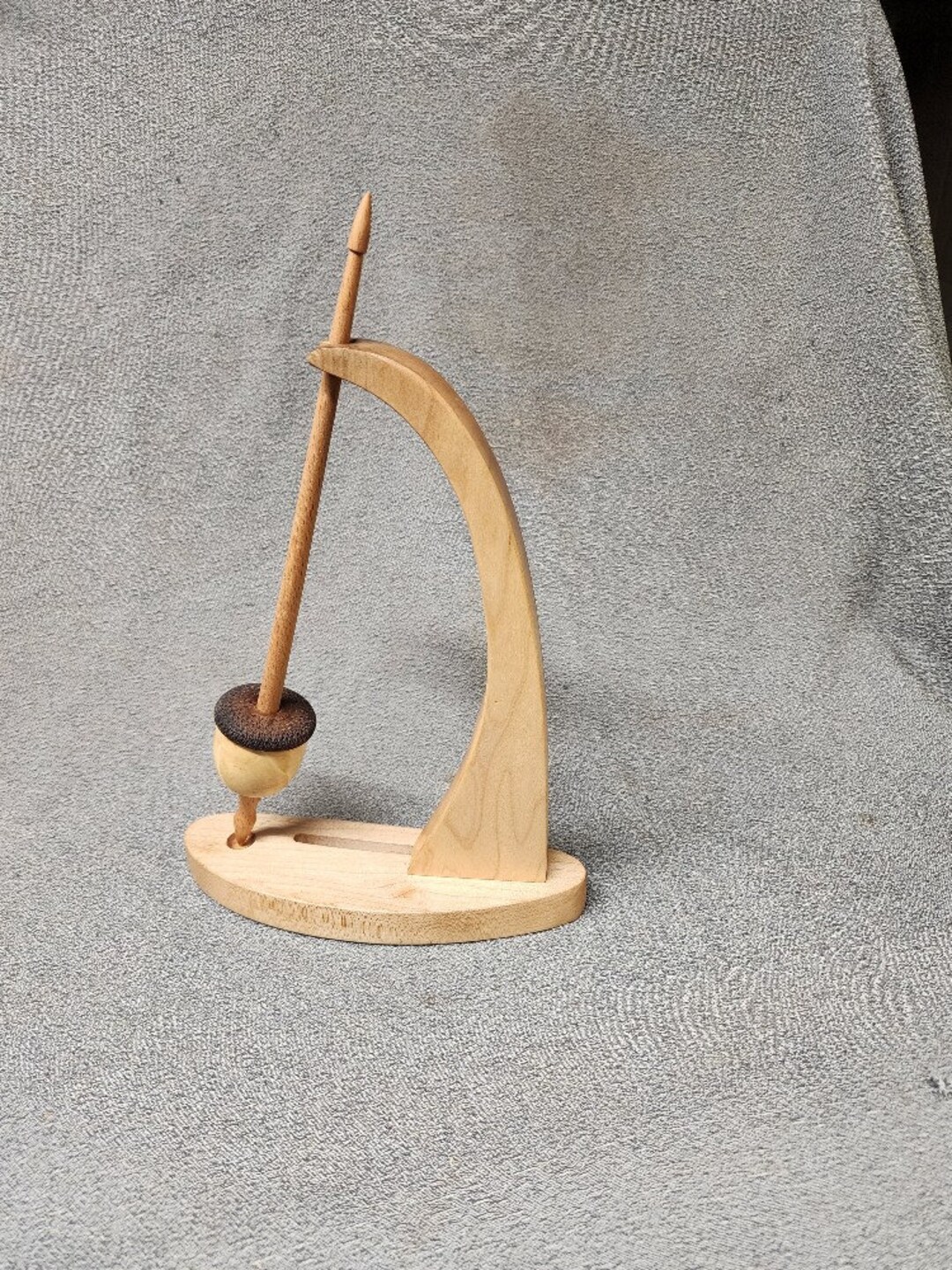 Support Spindle Stand - Supported Spinning - Drop Spindle - Maple - Etsy