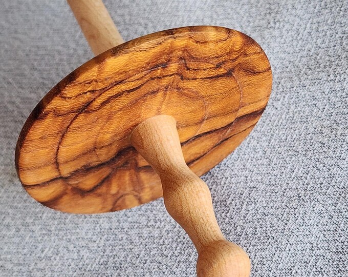 Drop Spindle - Handmade - Top Whorl Drop Spindle - Olive Wood and Maple Spindle - Etsy