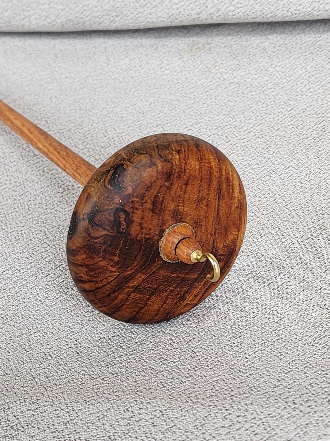 Drop Spindle Handmade Top Whorl Drop Spindle Figured Teak and Oak Spindle - Etsy