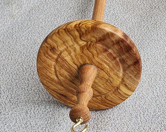 Drop Spindle Handmade Top Whorl Drop Spindle Olive Wood and Beech ...