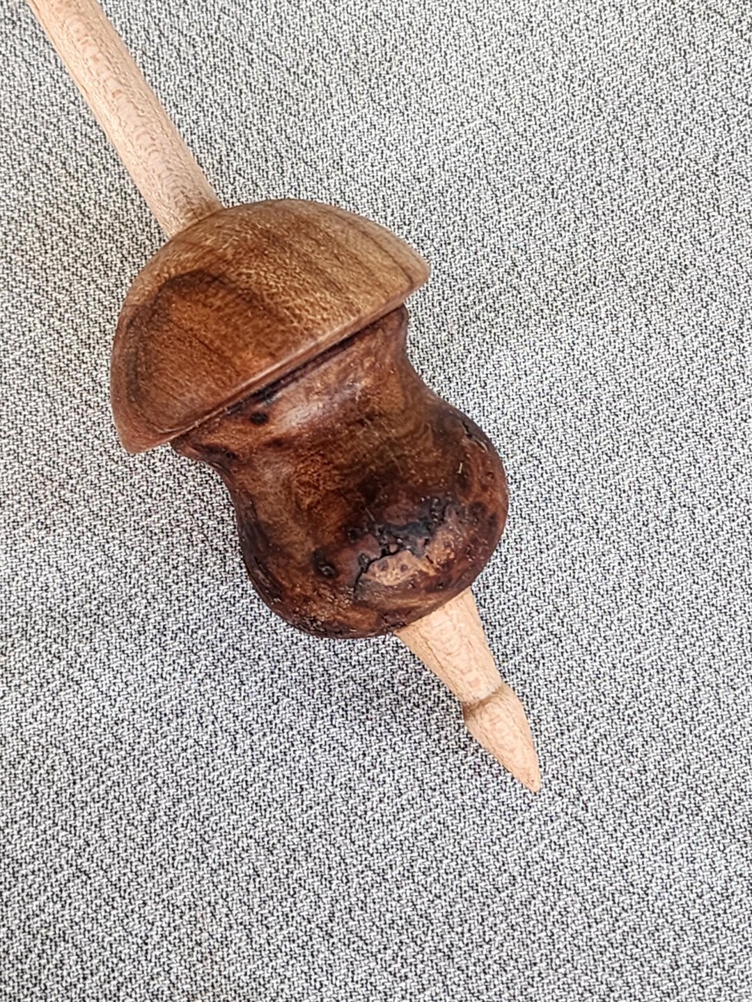 Drop Spindle - Mushroom Style - Support Spinning - Cherry and Russian ...