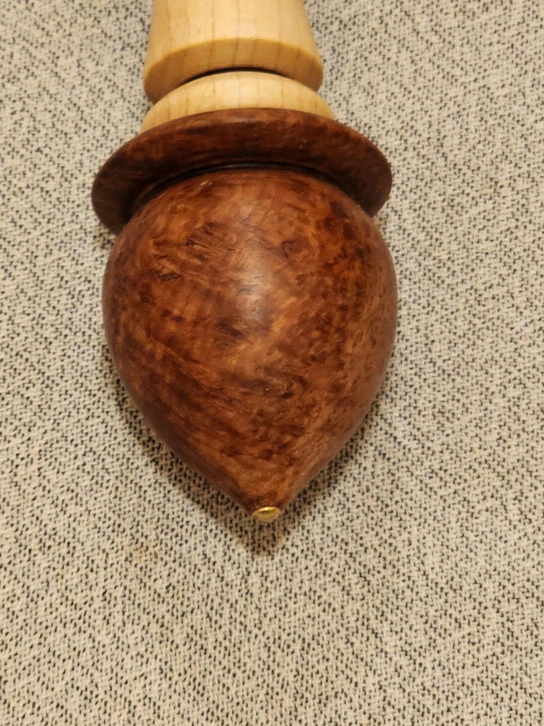 Drop Spindle Russian Drop Spindle Support Spindle Red Malie Burl and ...