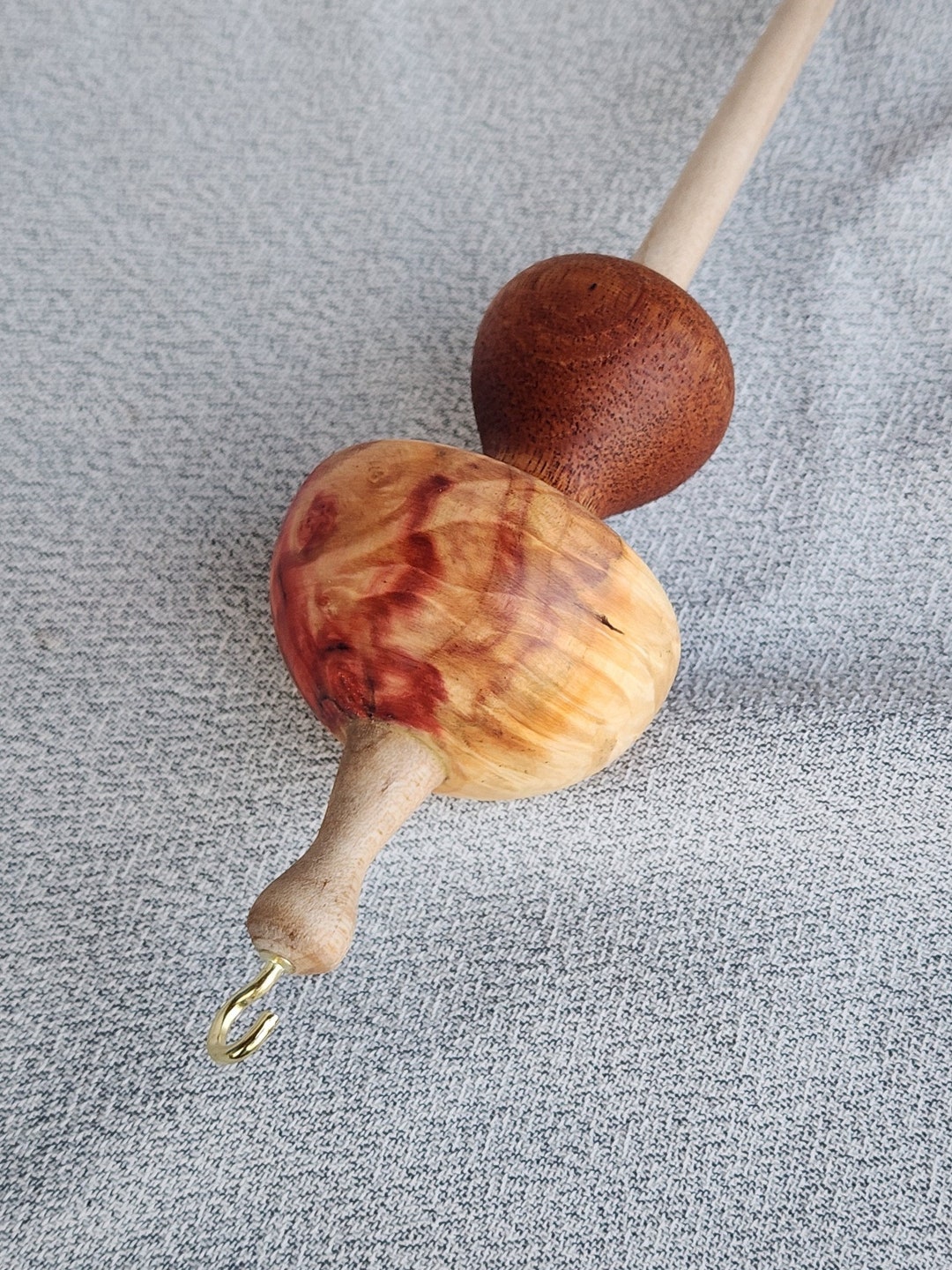 Drop Spindle Handmade Top Whorl Drop Spindle Box Elder Burl and Mahogany Mushroom Spindle - Etsy