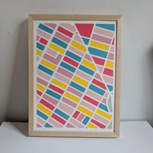 Park Slope Map Paper Cut Park Slope Paper Cut Map Park Slope Wall Art ...