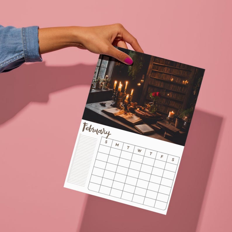 2026 Calendar Printable Template, Letter or A4, Cottagecore Calendar ...