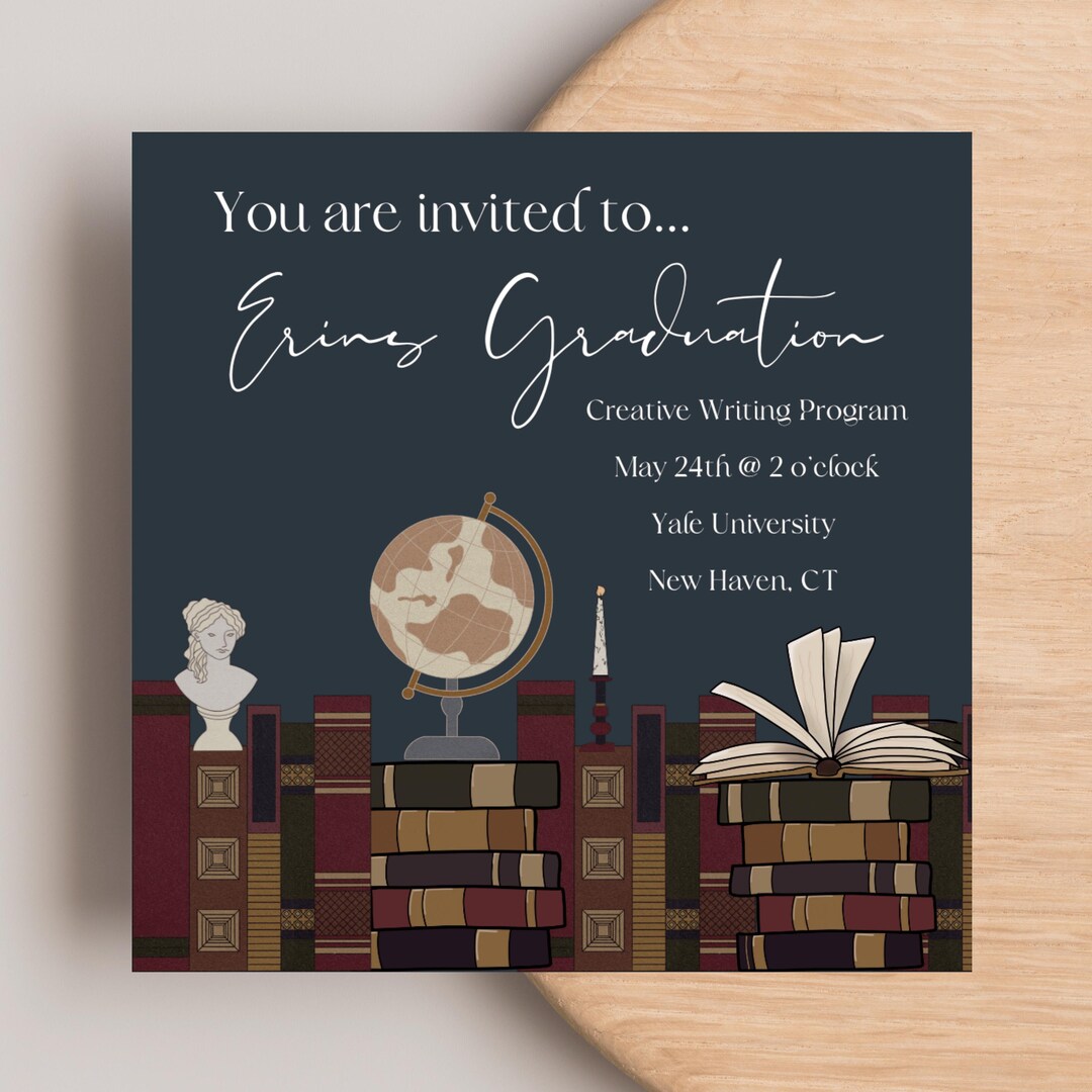 Prestigious Graduation Invitation Template, 100% Editable Digital ...