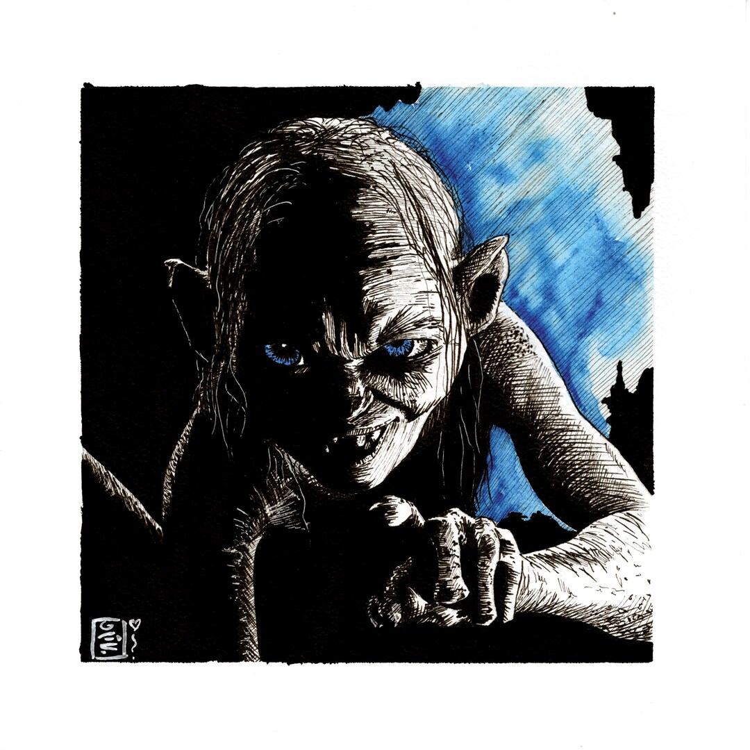 Gollum Poster From Lord of the Rings - Illustration by Smeagol My ...