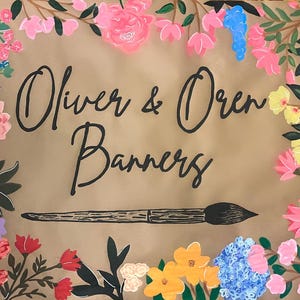 Handpainted Custom Banners- Kraft Paper - Etsy